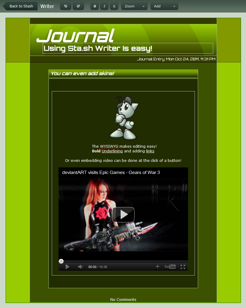 The New Sta.sh Writer is Here! by BetaTesters on DeviantArt